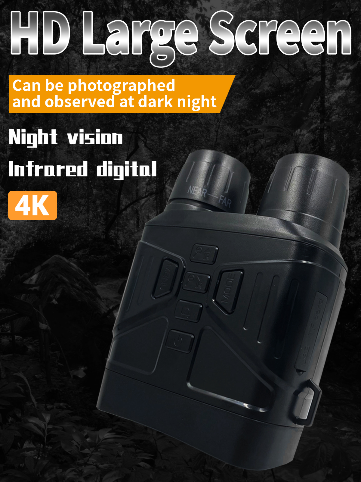 NV4000 4K MINI Binocular Night Vision Goggles | HUNTERCAM