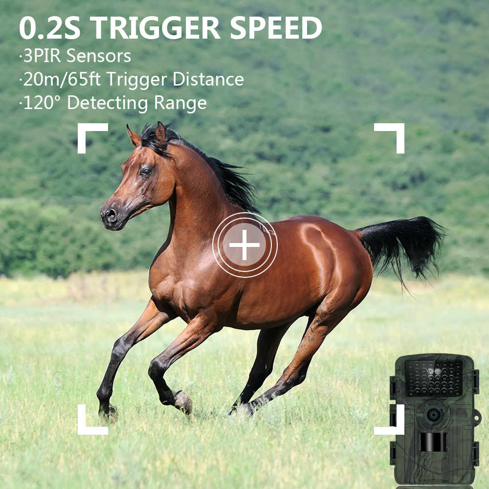 HunterCam PR5000 Wifi 4K 60MP IP66 Waterproof Trail Camera for Hunting ...