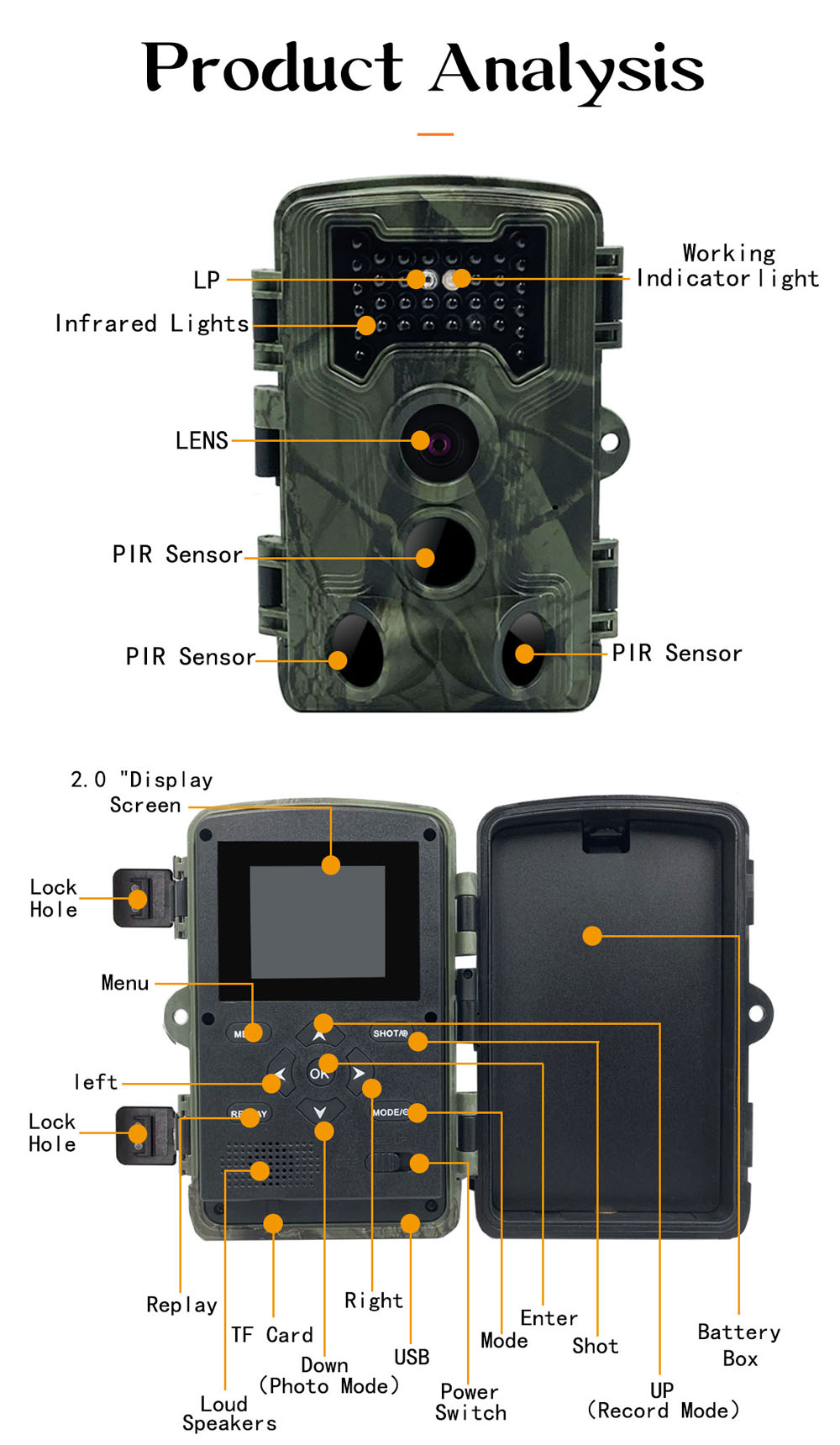 HunterCam PR1000 Hunting trail camera good quality manufacturer ...
