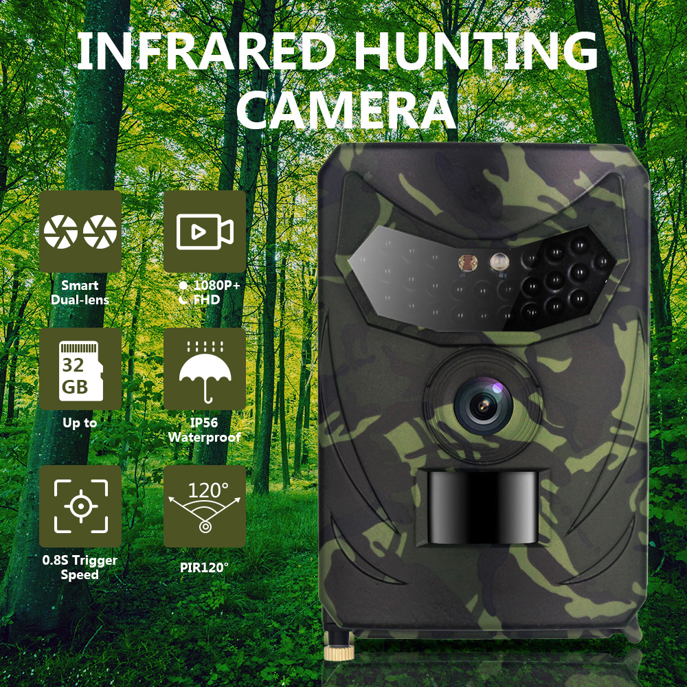 HunterCam PR100B IP54 Waterproof Outdoor Trail Game Camera Scouting ...