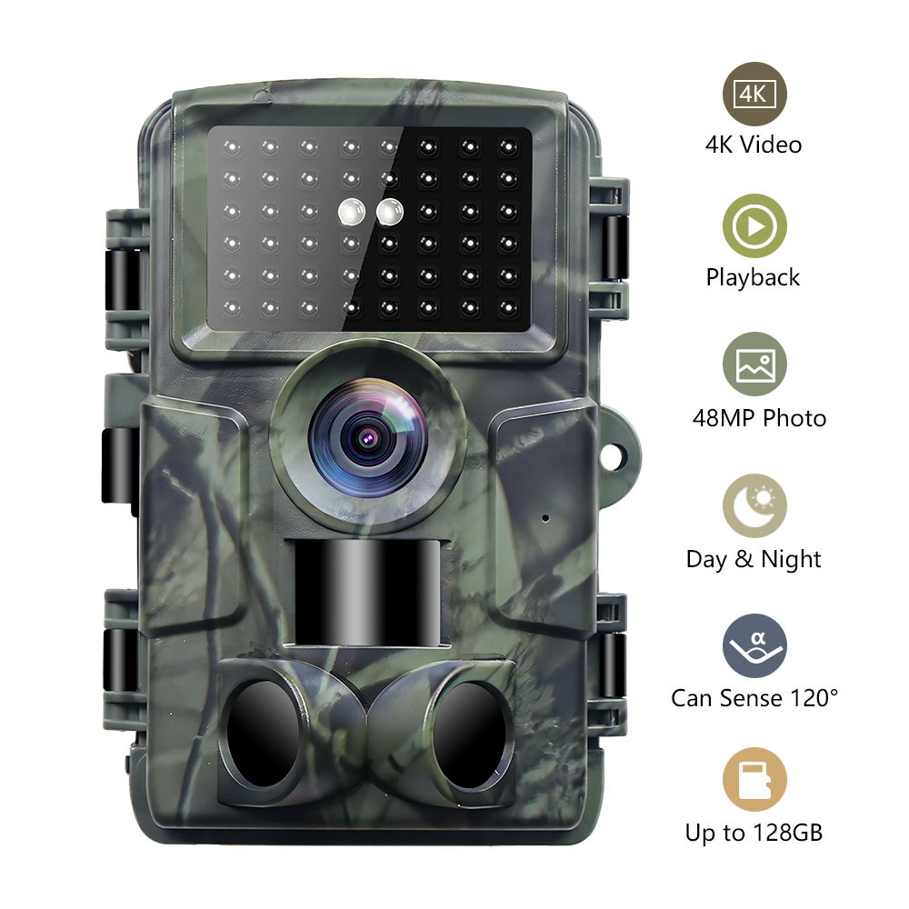 HunterCam PR4000 4K WiFi APP Wildlife Trail Camera with GPS for Hunting ...