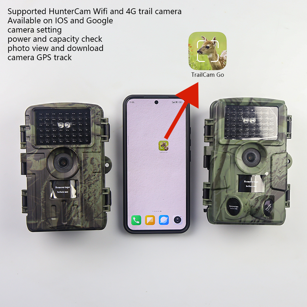 HunterCam PR5000 Wifi 4K 60MP IP66 Waterproof Trail Camera for Hunting ...