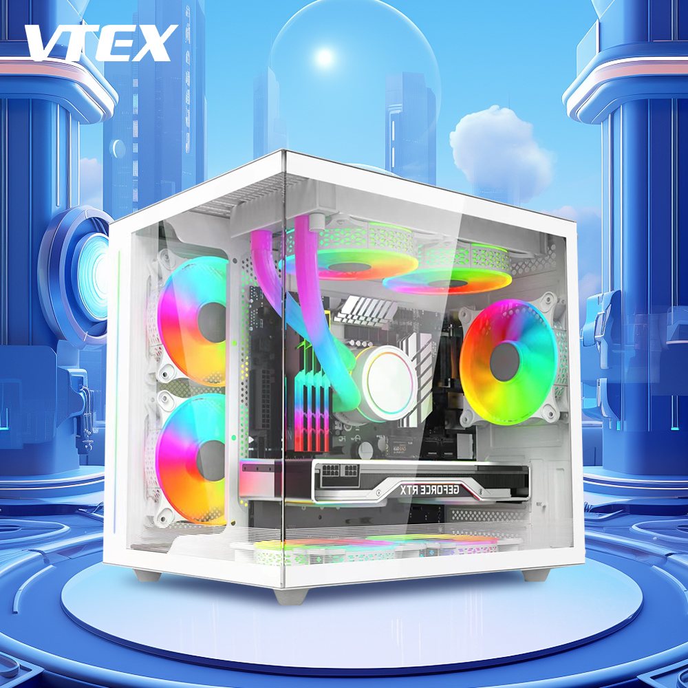 Custom Diy Acrylic Panel Fan Dustproof Glass Cpu Case Gaming Pc ...