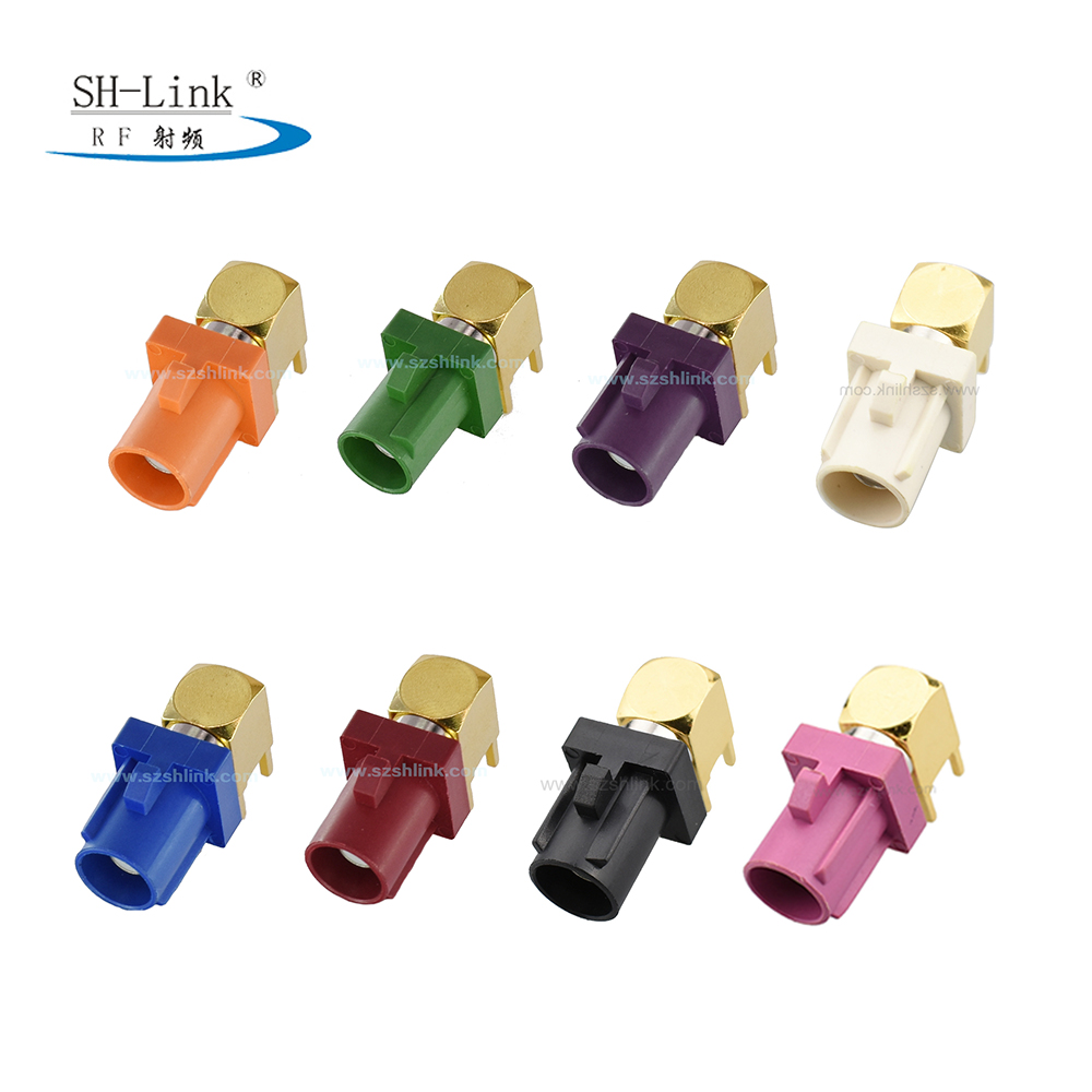 fakra smb connector Fakra PCB Angled Male Connectors (90 Degrees) | SH ...