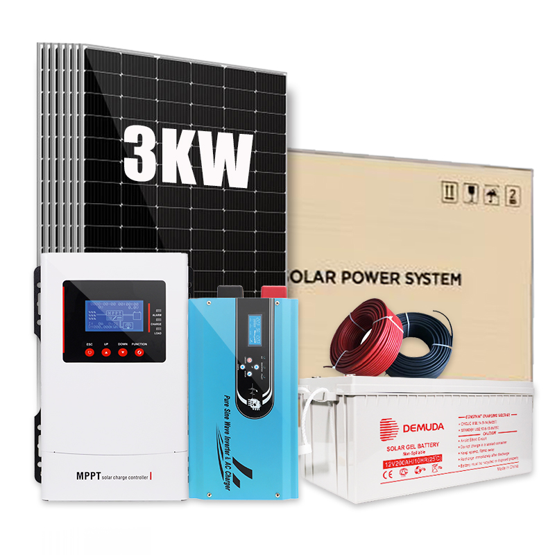 Smart Load Power 3kw 3000w 3kva Rooftop Complete Set off-grid Solar ...