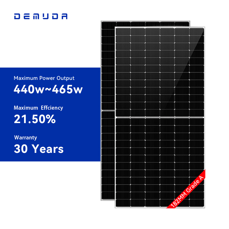 465W 182 MBB Mono Perc Bifacial Half-cell PV Module Monocrystalline ...