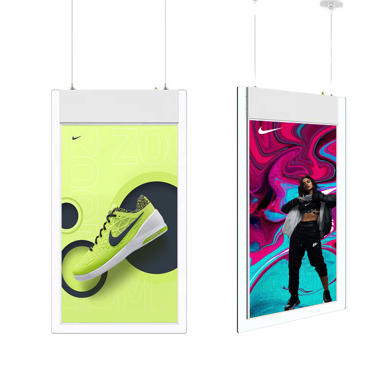 Konsintec 55 inch High Brightness Dual Shop Window LCD Double Sided ...