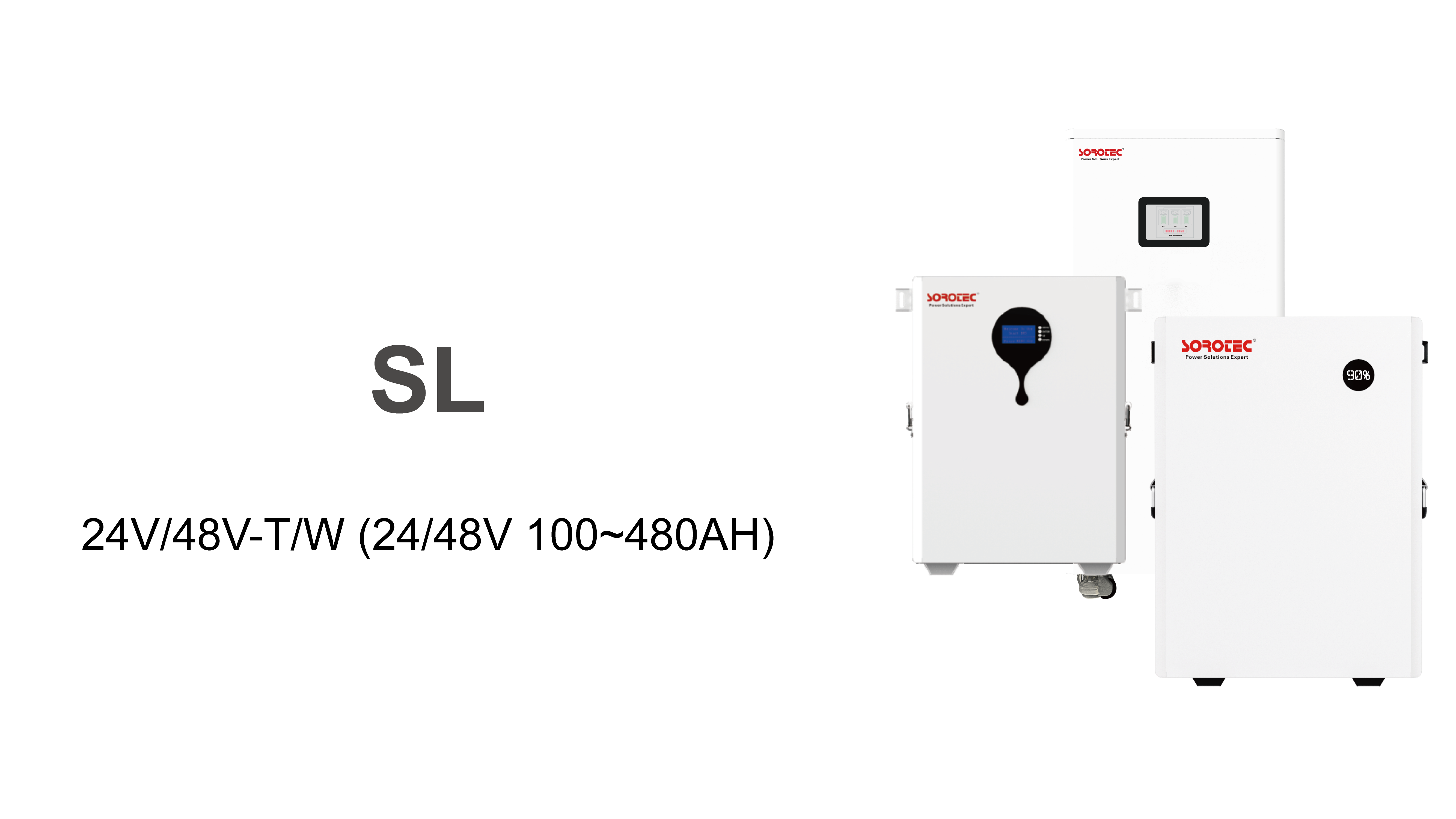 SOROTEC SL-W/SL-R High Quality LiFePO4 Battery 24V/48V-T/W 24V 48V 100 ...