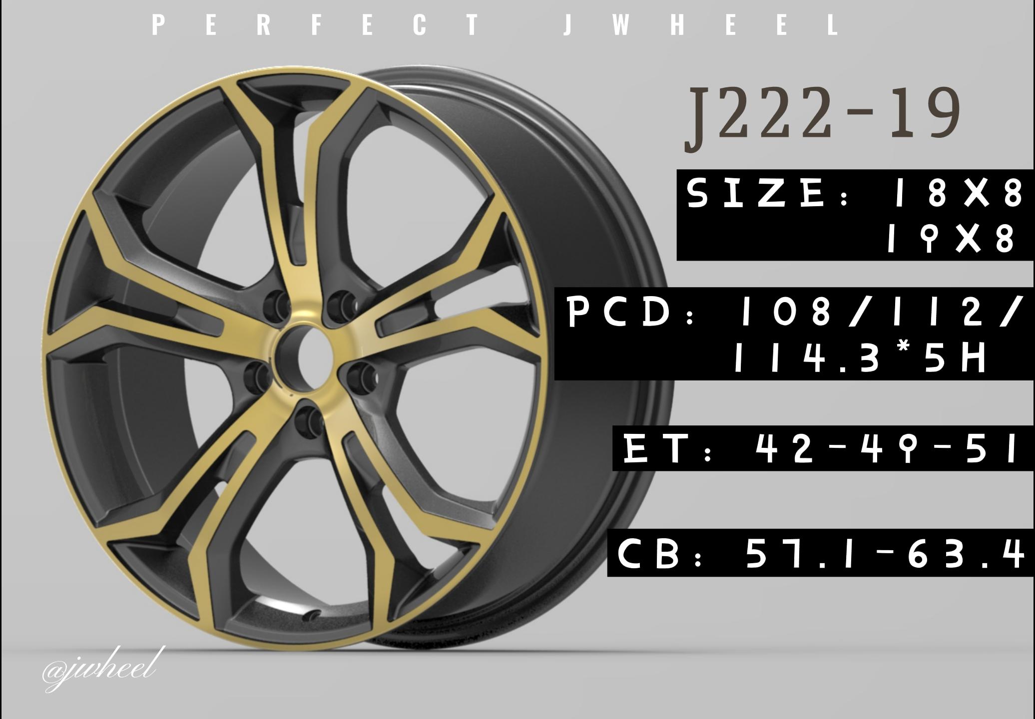 Best low pressure casting wheels Supplier Products J222 | JWHEEL