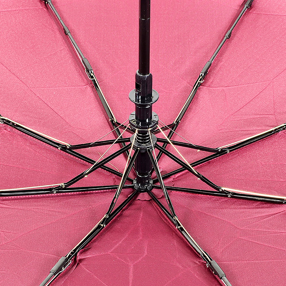 Yoana - 3 fold Auto Open Small Compact Umbrella Fibreglass Umbrella Solid