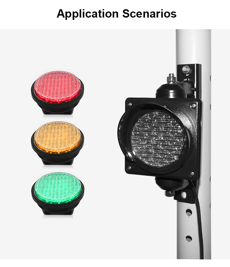 Dia.100mm(4inch) Red LED Traffic Light With Cobweb Lens