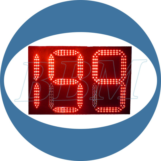 Dia.900*600mm Two and Half Digits and Single Red Color LED Countdown ...