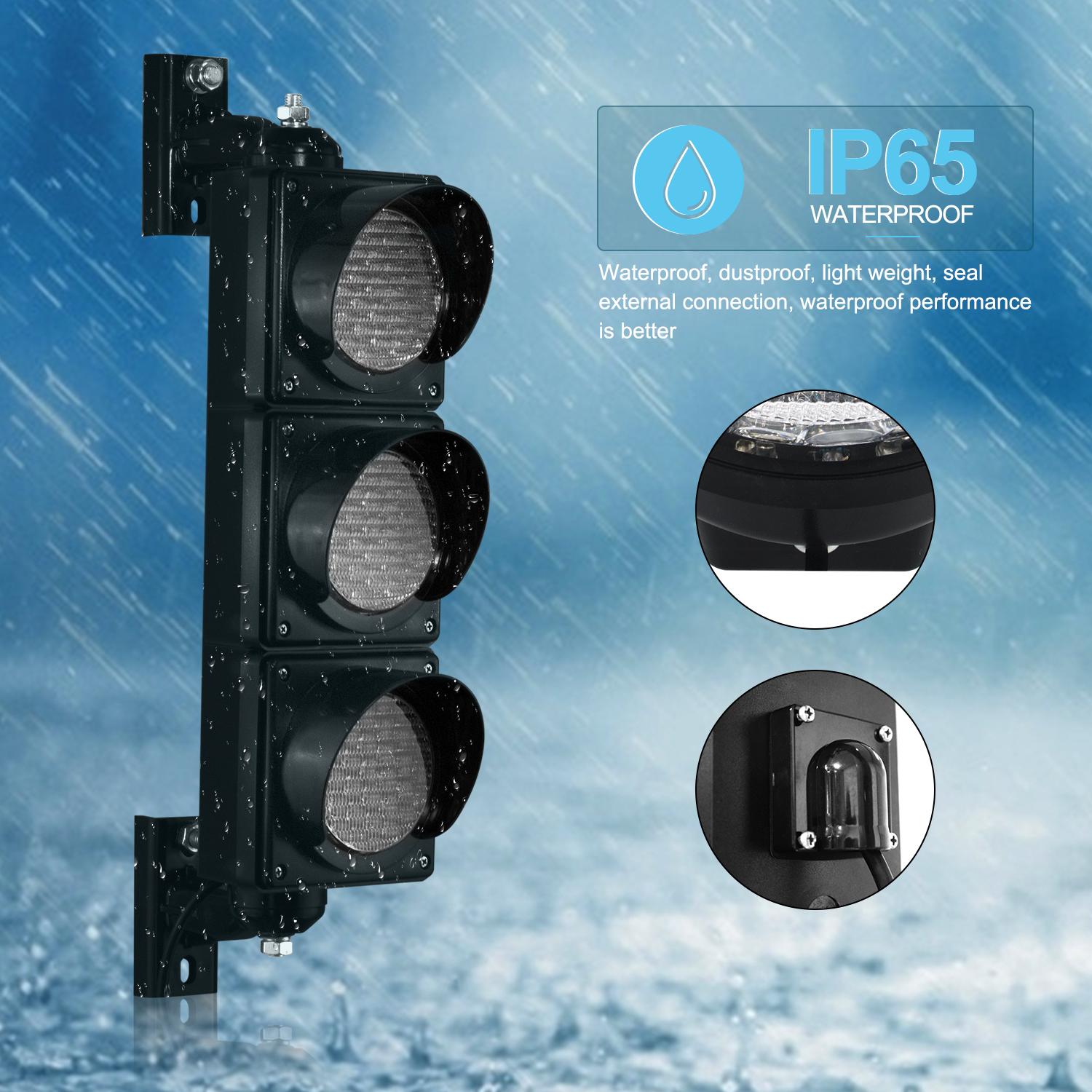 100mm LED Traffic Light JD100-3-35AC - Energy Saving, High Visibility ...
