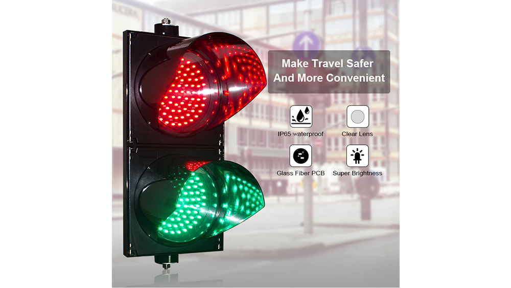 Dia.200mm(8inch) Red Green Ball LED Traffic Light with Clear Lens