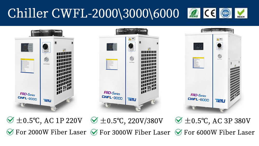 Laser Chiller CWFL-2000 3000 6000 2000W 3000W 6000W Fiber Laser Cutter ...