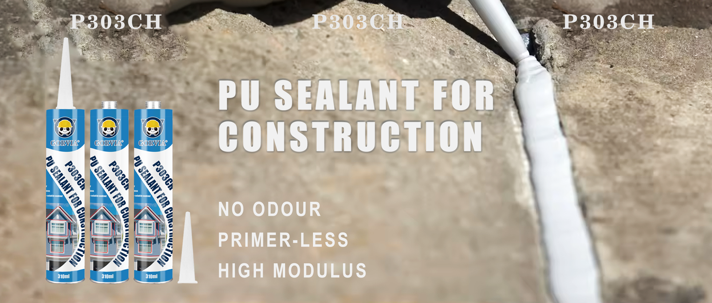 GORVIA 310ml P303CH PU Sealant for Construction | GORVIA