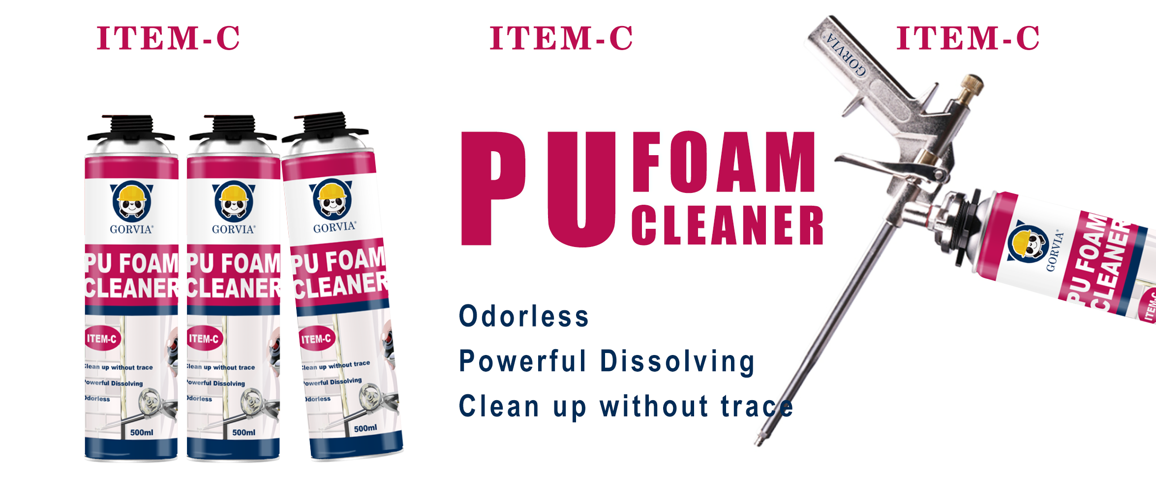 GORVIA ITEM-C PU Foam Cleaner | GORVIA