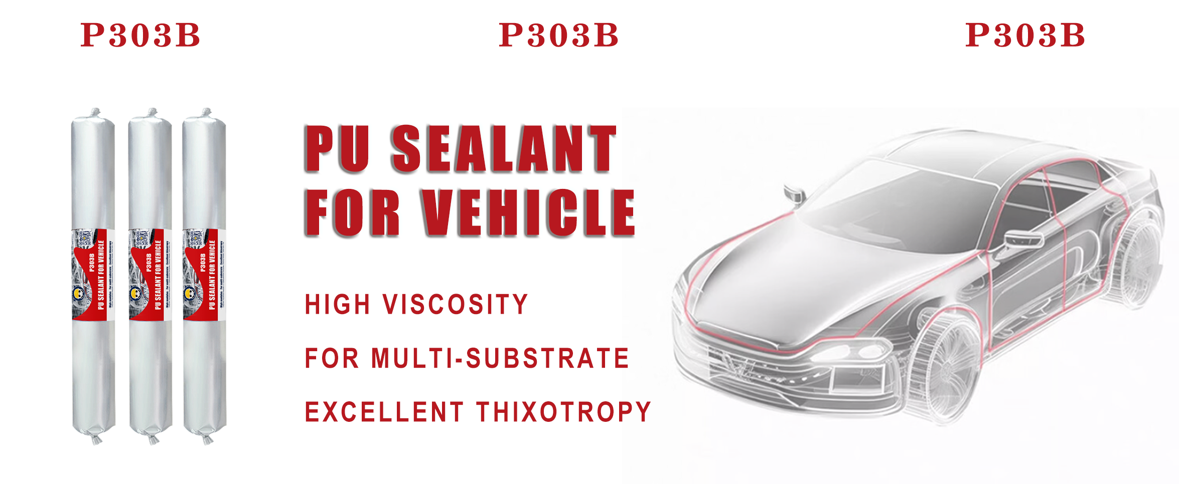 GORVIA P303B 600ml PU Sealant for Vehicle Body | GORVIA