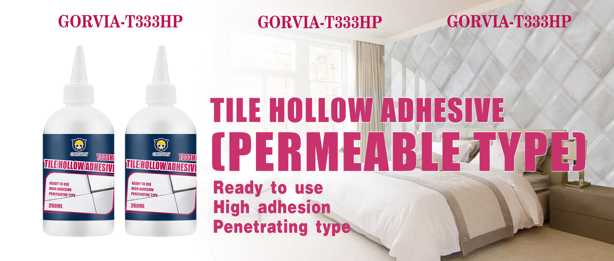GORVIA T333HP Tile Hollow Adhesive | GORVIA