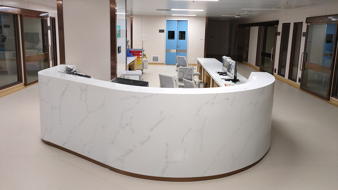 Enhancing Healthcare Spaces with Gelandy Solid Surface Marble Vein ...