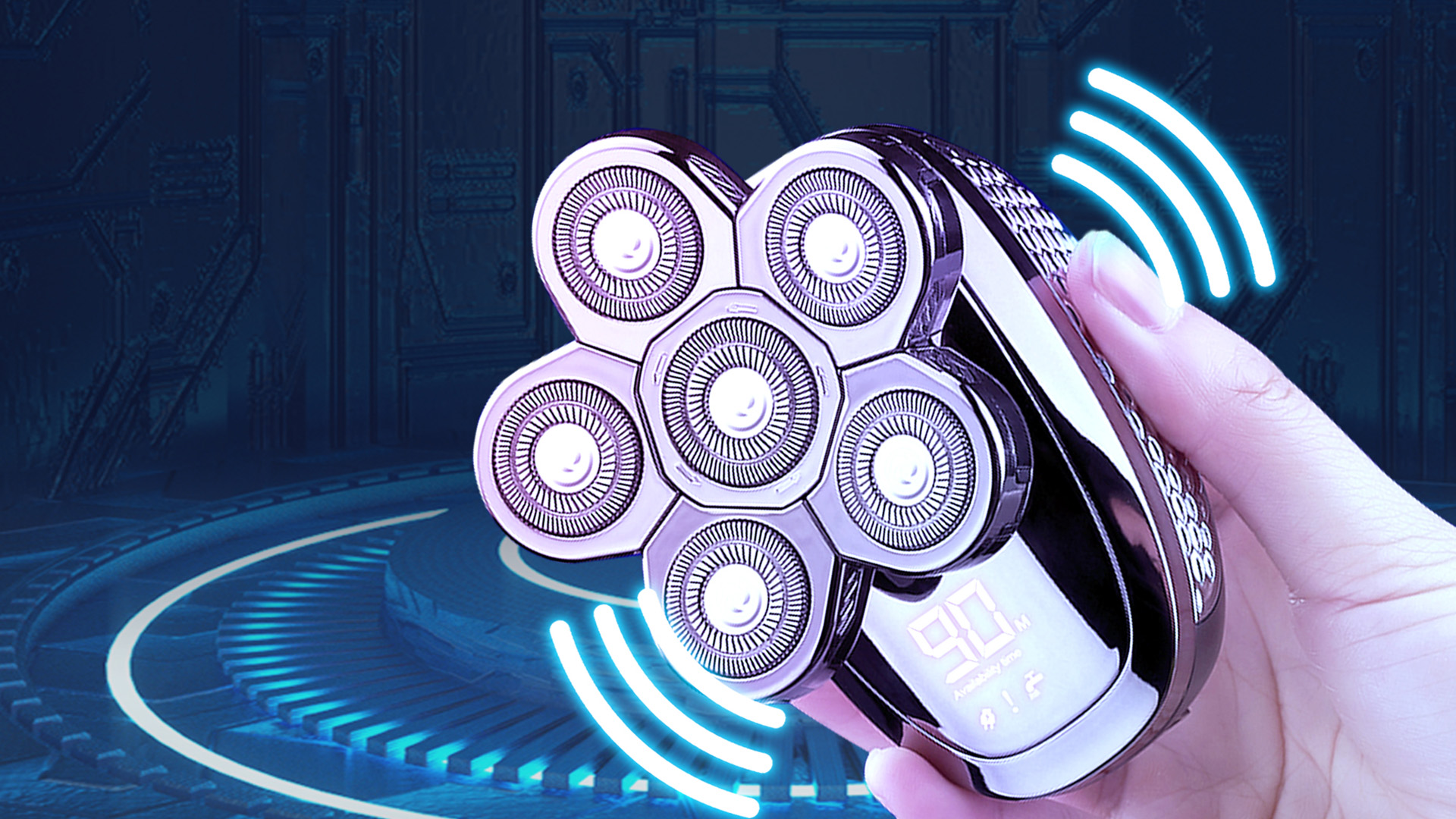 6 in 1 hair removal appliances shaving machine beard trimmer hair cut ...