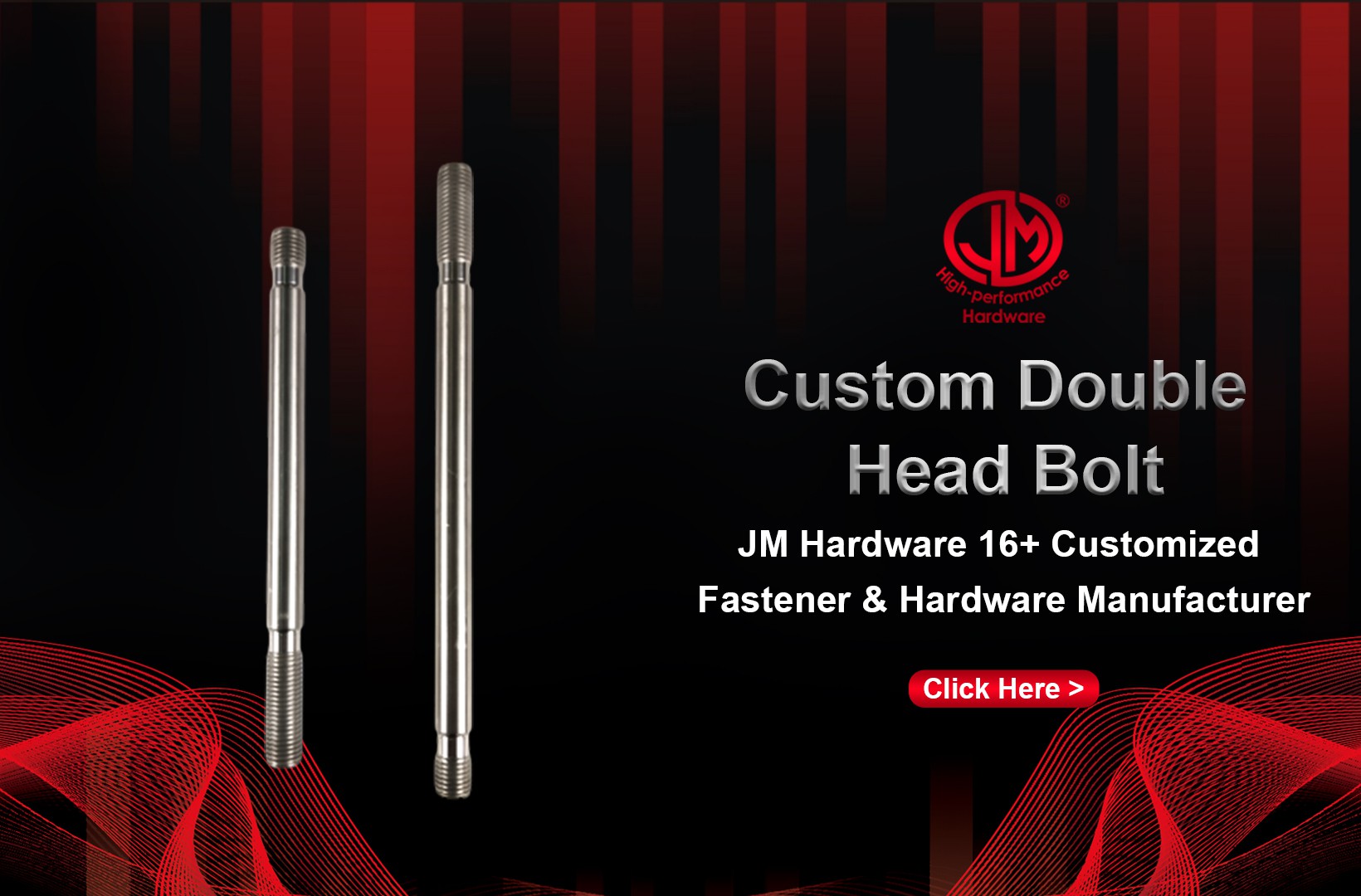 JM Hardware® Custom Double Head Bolt (JMCB 655)