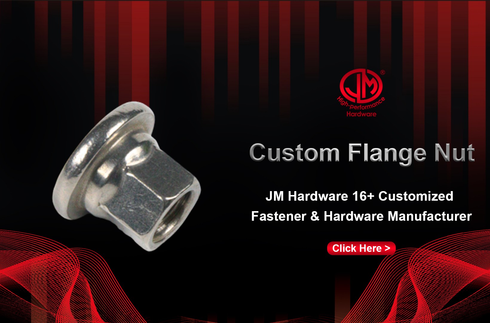 JM Hardware® Custom Flange Nut (JMCN 668)