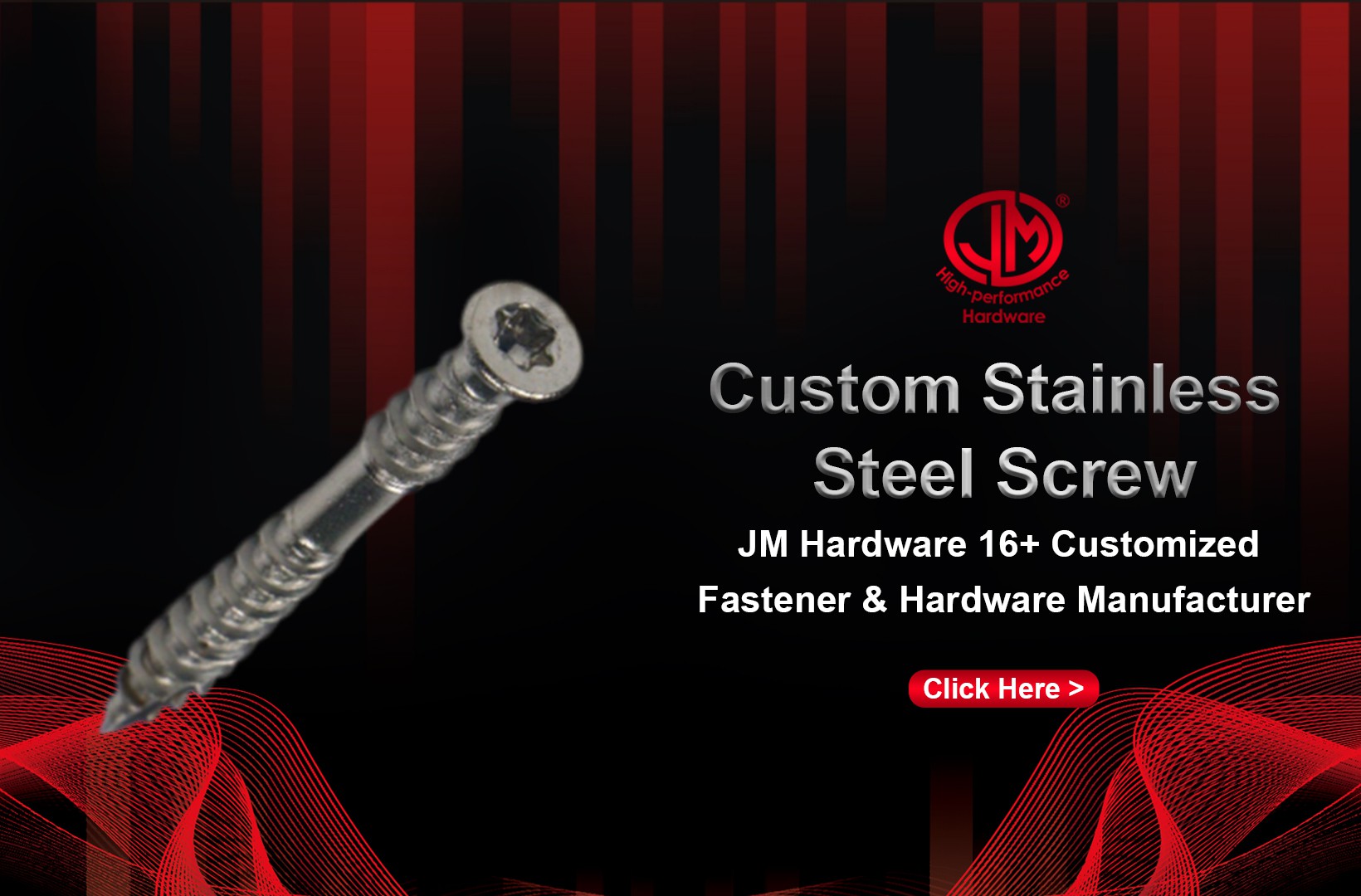 JM Hardware® Custom Stainless steel Screw (JMCS 693)