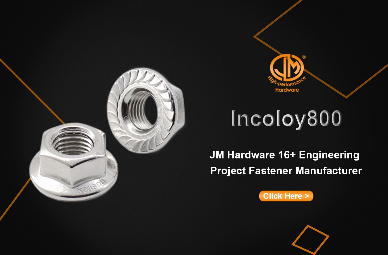 JM Hardware® INCOLOY Alloy 800 - UNS N08800 Alloy Fastener | JM Hardware