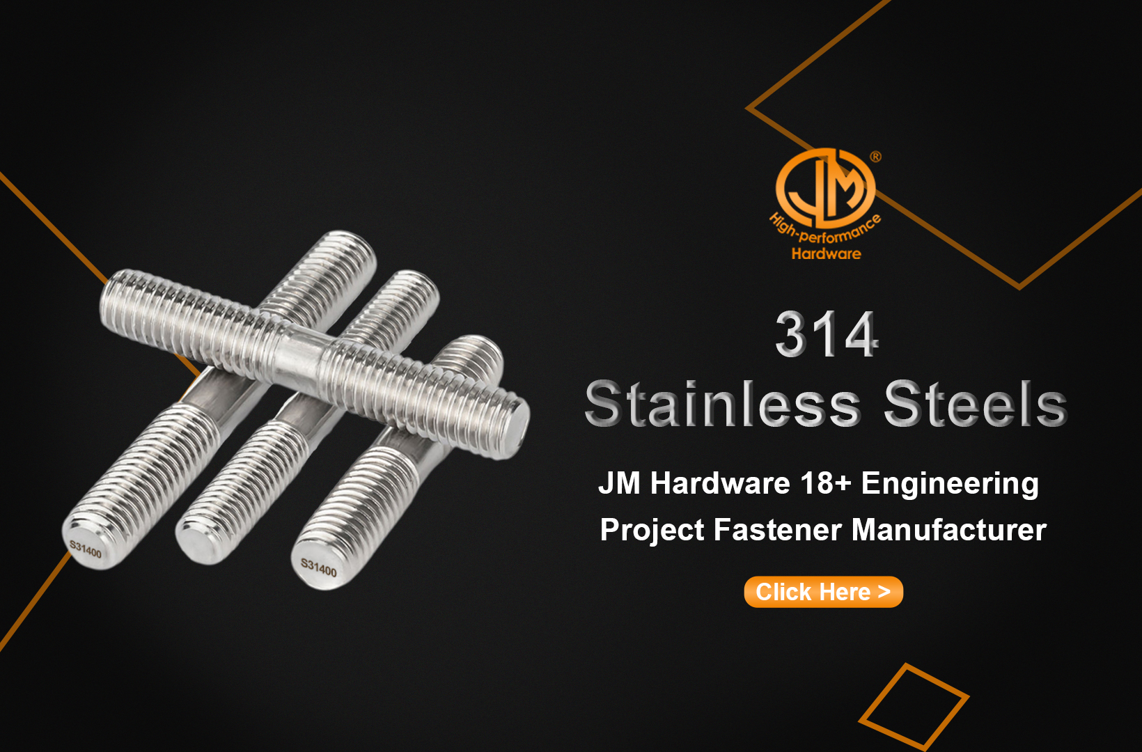 JM Hardware® Stainless Steel 314/ UNS No. S31400/ WNR 1.4841 Fastener | JM Hardware