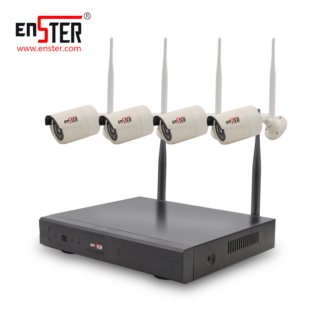 4CH CCTV Home Security 3MP One-way Audio Wireless Camera Kit