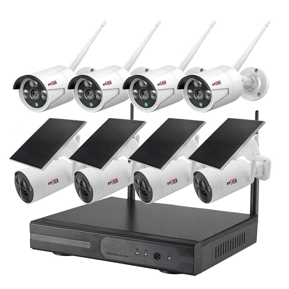4 Channel Solar Powered Wireless Camera Security System
