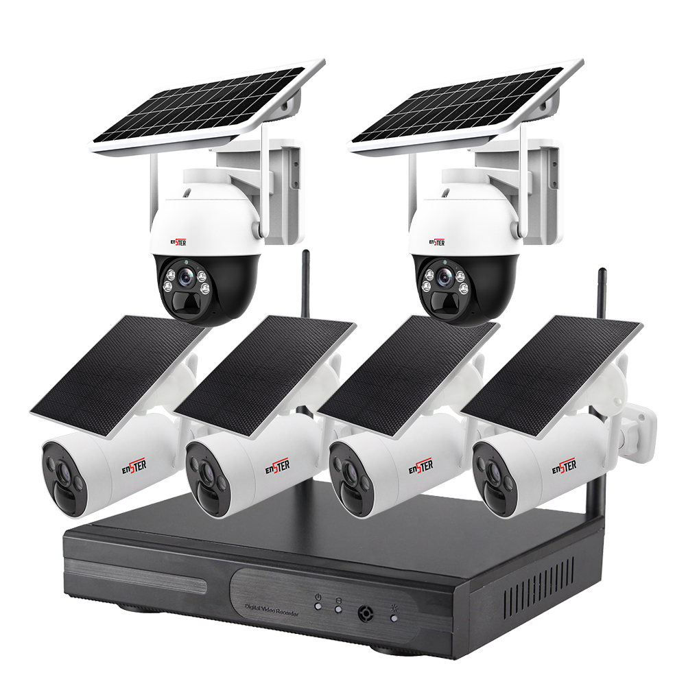 4 Channel Solar Powered Wireless Camera Security System