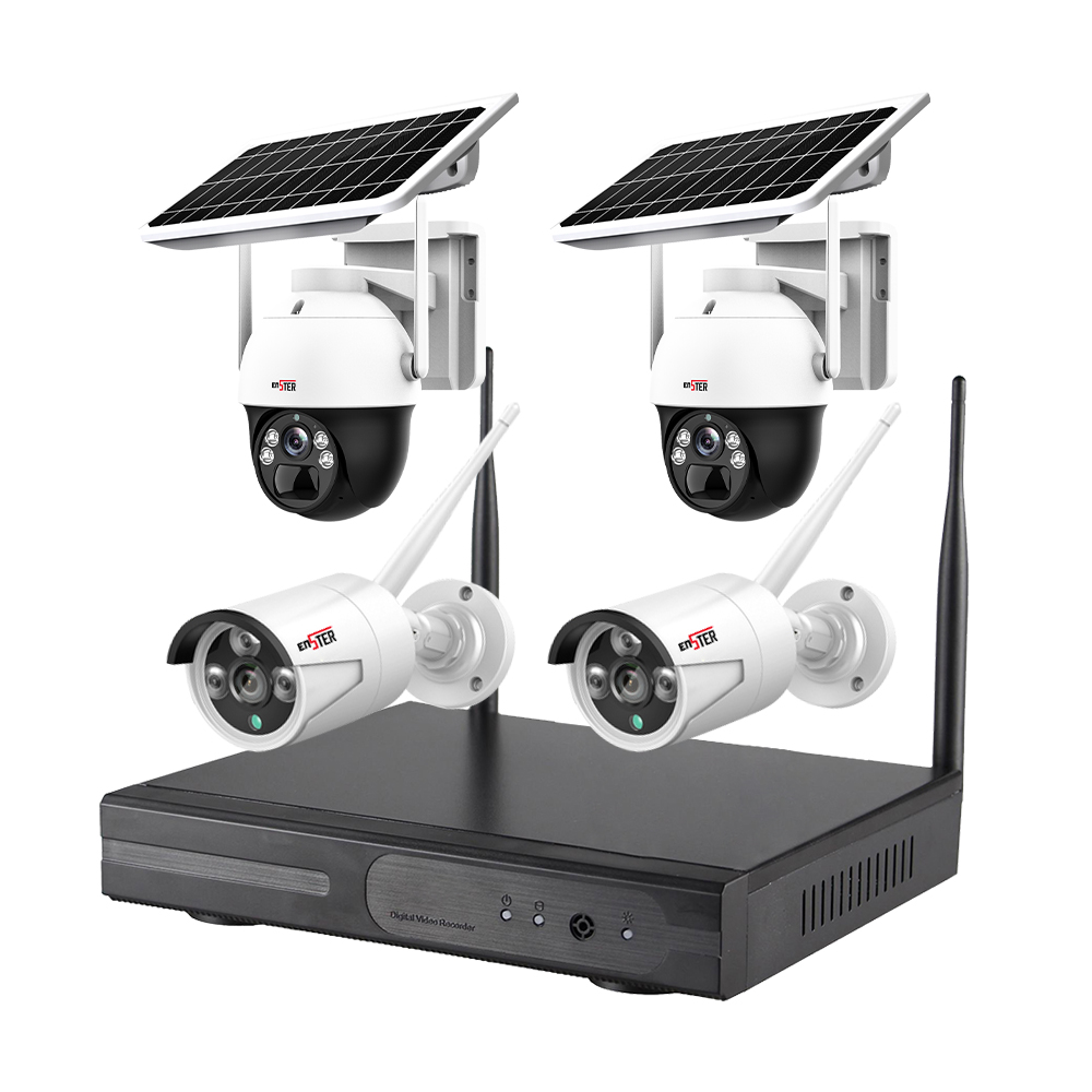 H.265 4CH Solar Powered WiFi Camera Kit