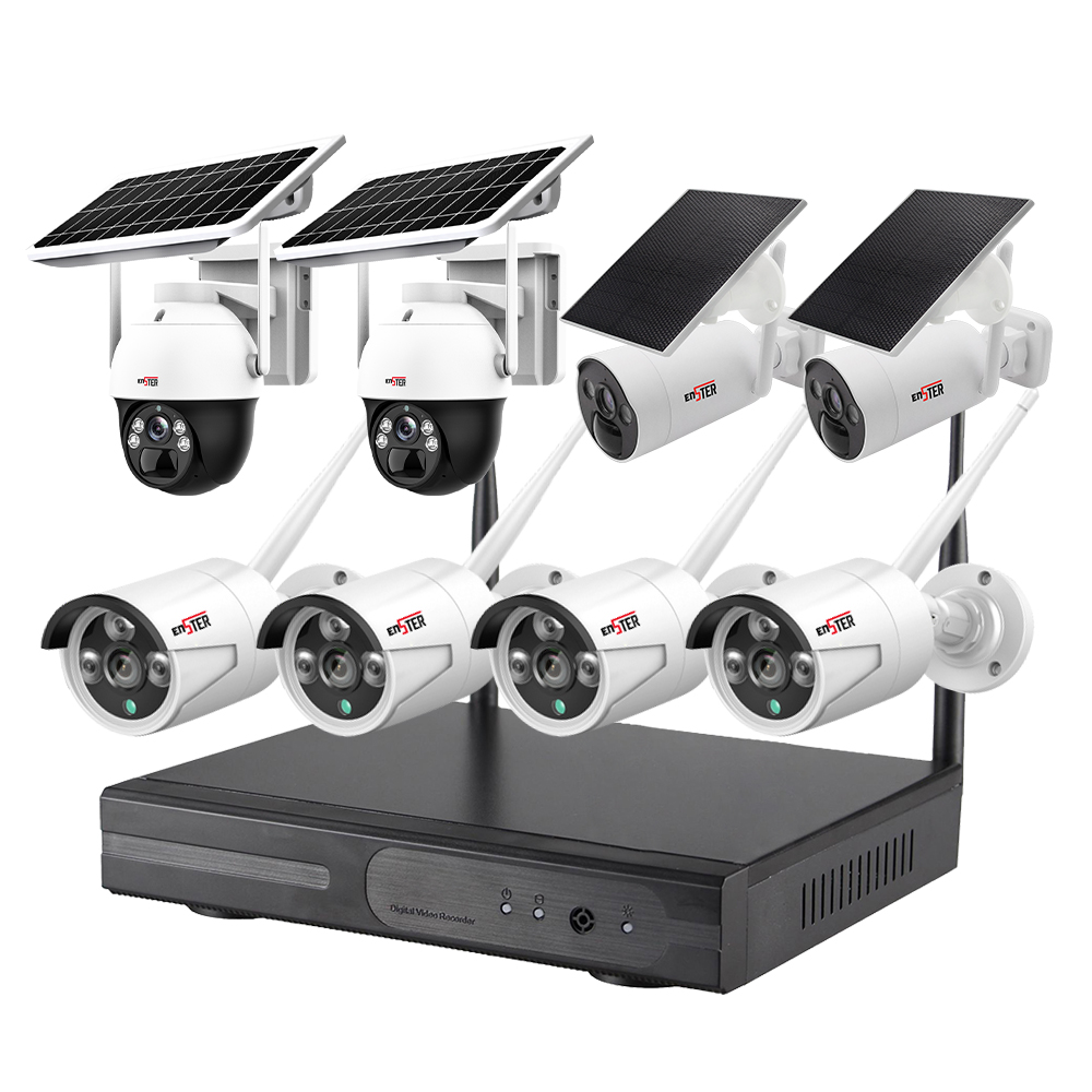 8CH Wireless Solar Powered Battery CCTV Security Kit