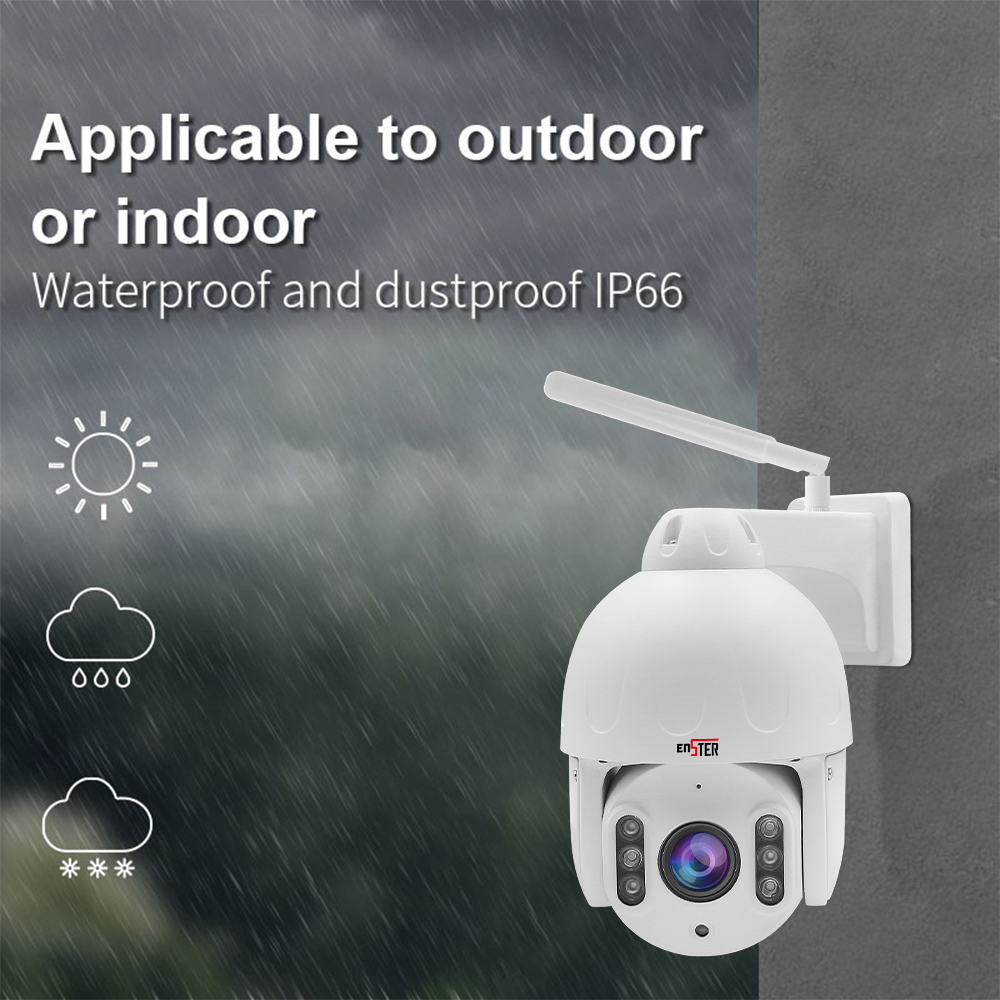 Outdoor 10X Optical Zoom 5MP 2 Way Audio Security WiFi Mini Speed Dome ...