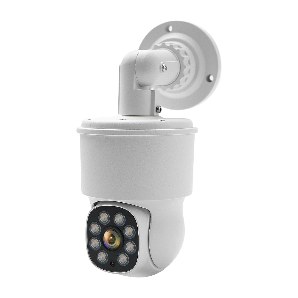 Outdoor Waterproof All Metal 2-way Voice Pan Tilt POE Camera