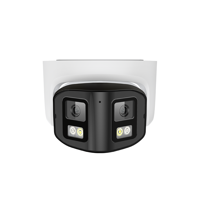 180° FOV Dual Lens Panoramic AI IP PoE Ceiling Mount Turret Camera | ENSTER