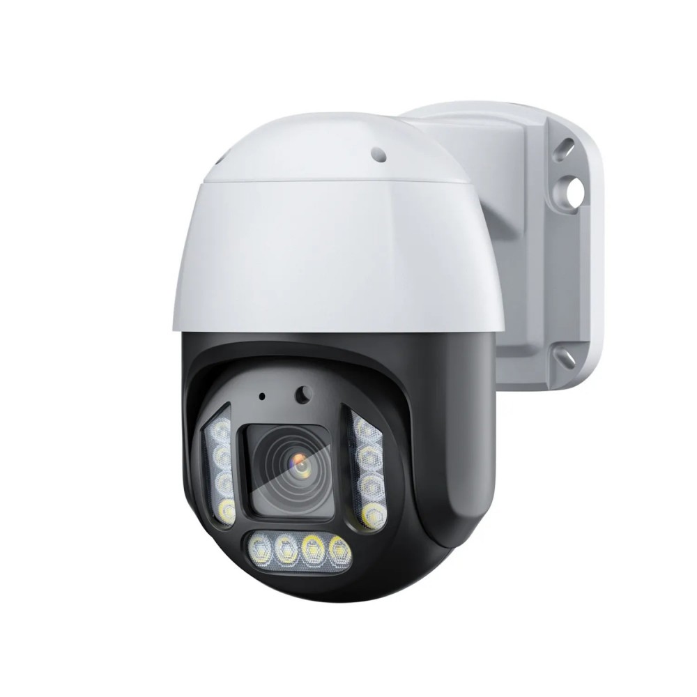5X Optical Zoom Outdoor IR Mini Dome PTZ POE IP Security Camera AI ...