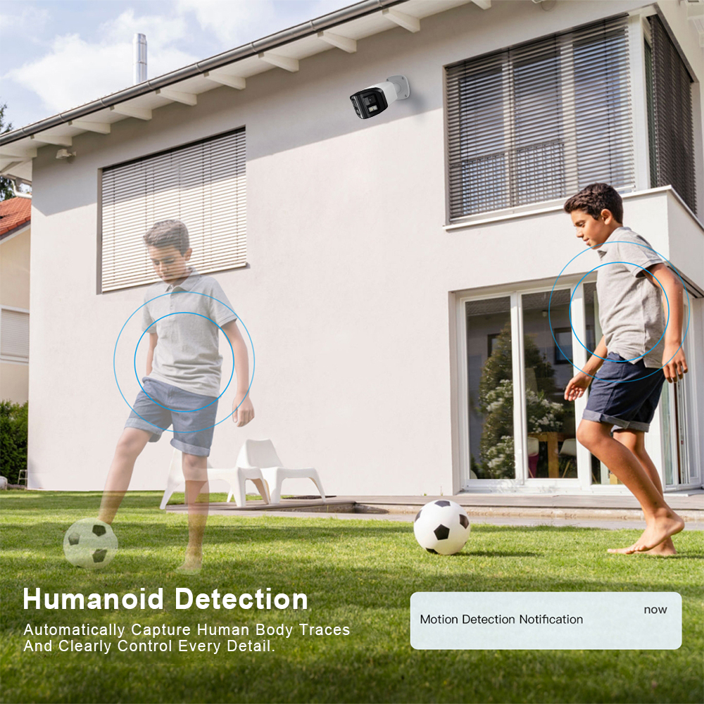 180° FOV Dual Lens Panoramic AI IP PoE Bullet Camera | ENSTER