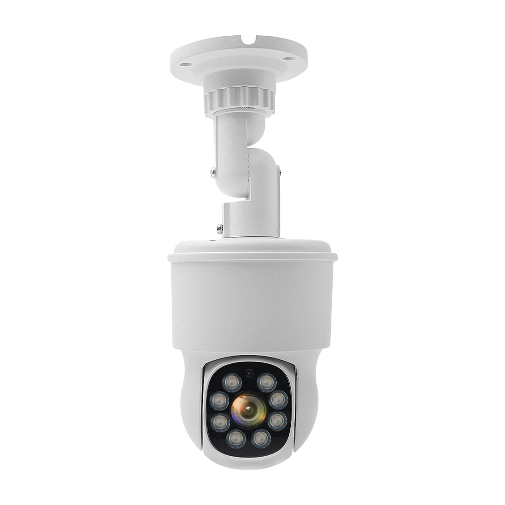 Outdoor Waterproof All Metal 2-way Voice Pan Tilt POE Camera