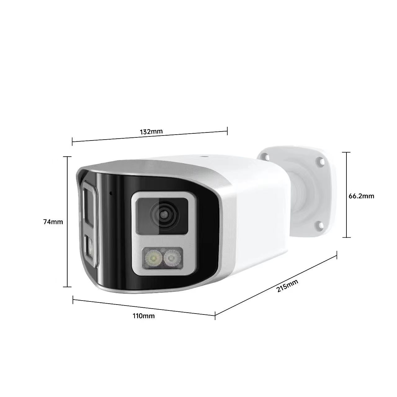 8MP 4K UHD Dual Lens Panoramic AI IP PoE Bullet Camera | ENSTER
