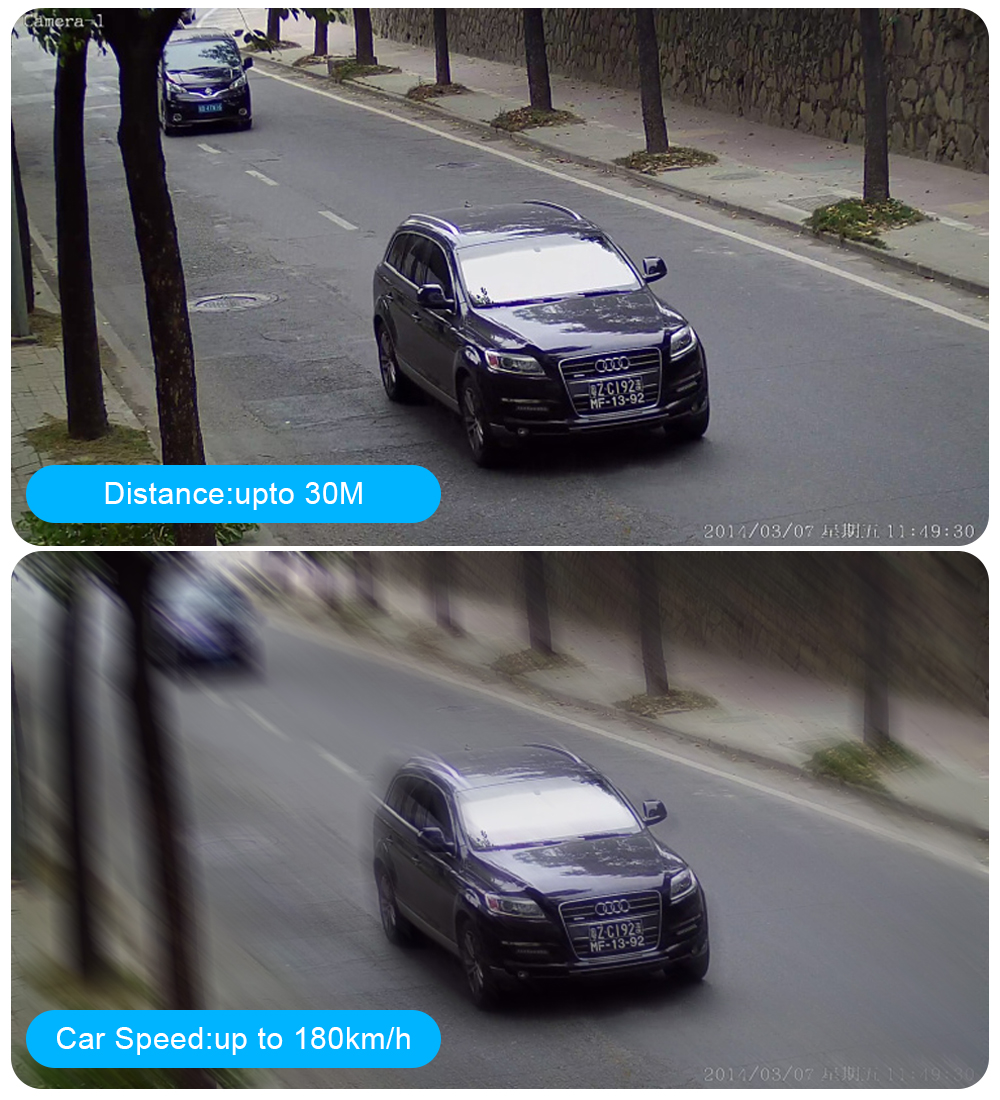 1080P LPR IP Camera ANPR License Plate Recognition Camera With 6-22mm ...