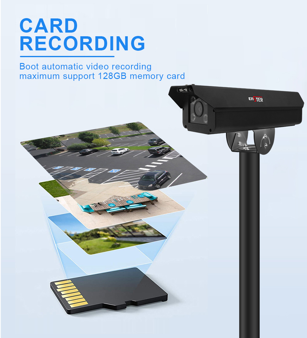 1080P LPR IP Camera ANPR License Plate Recognition Camera With 6-22mm ...