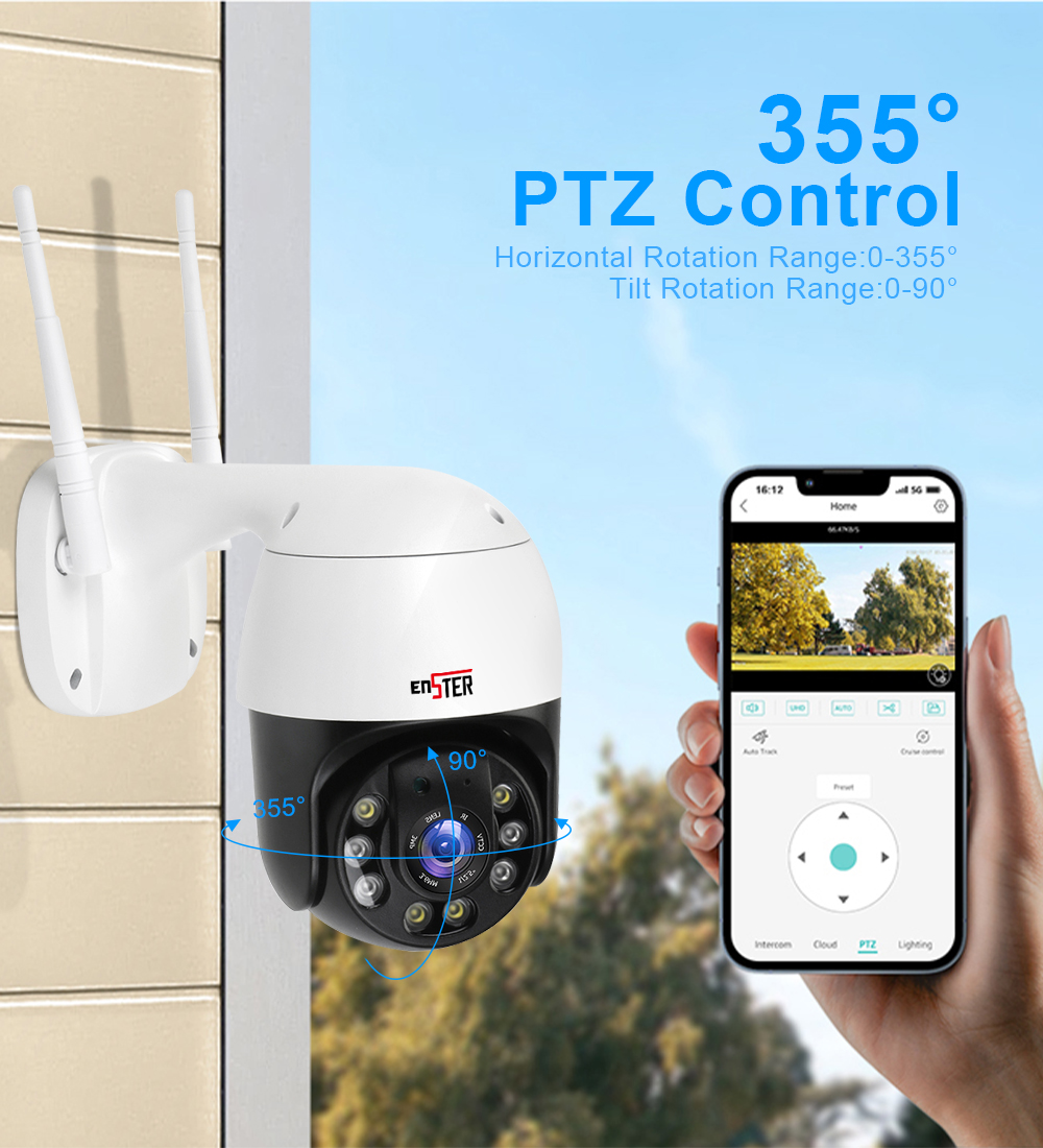 Outdoor Solar Powered 2.4Ghz 5Ghz Daul Band Wireless Pan Titl Wifi ...