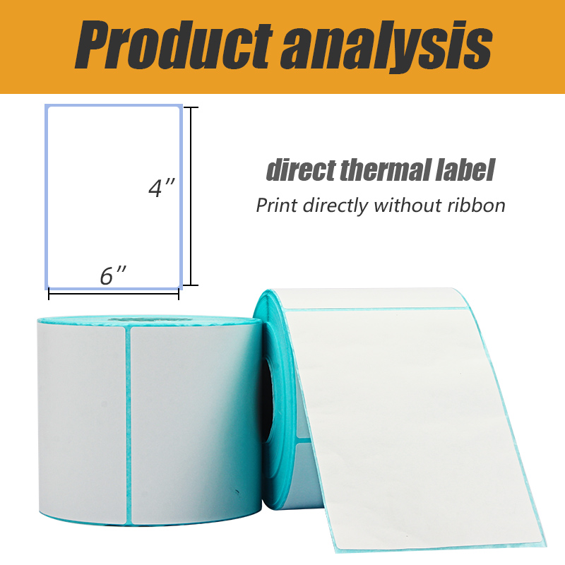 JF label Factory direct supply direct thermal label paper 4x6 inch ...