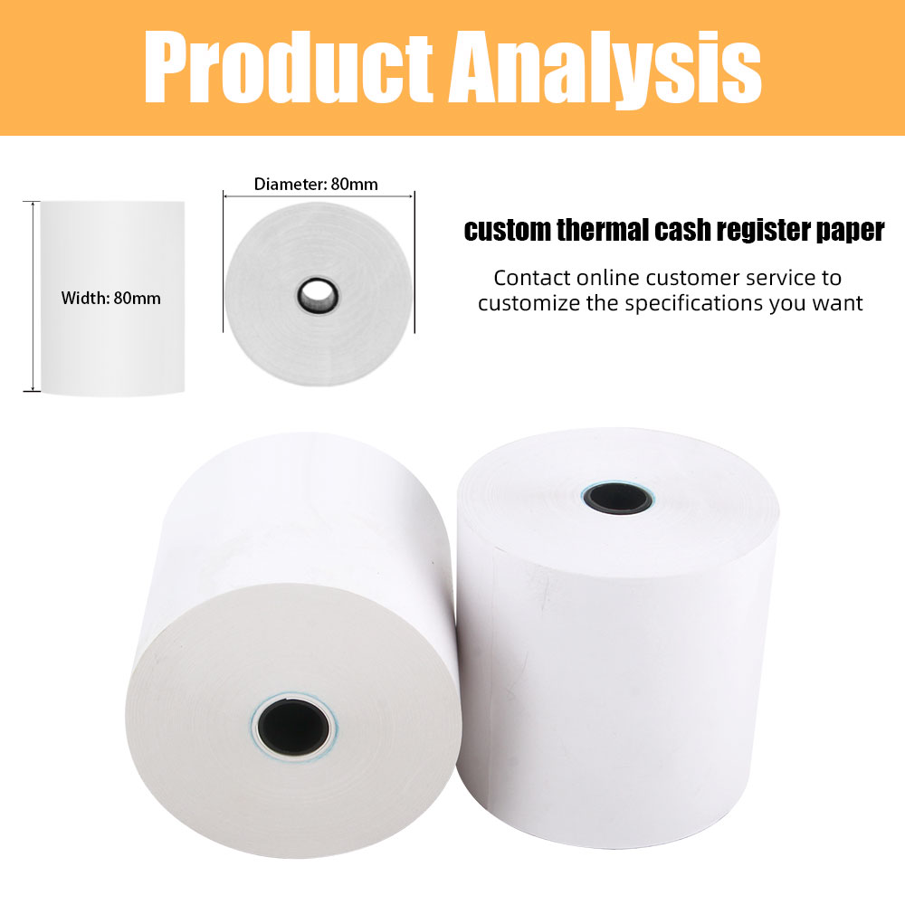 Custom Paper Roll Cash Register Paper | jflabel