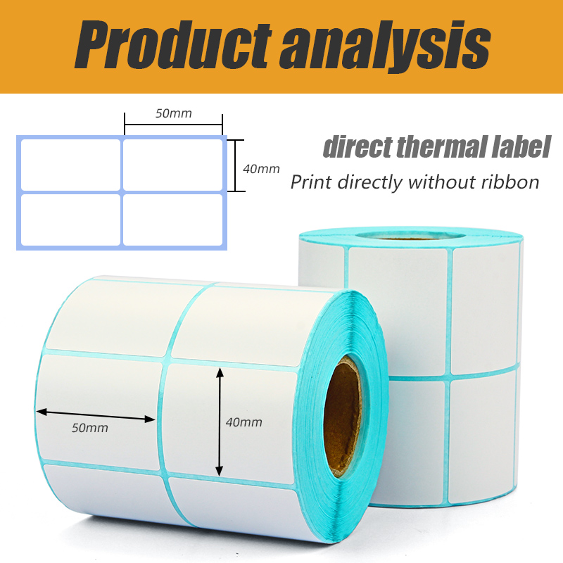 Custom Double Row Direct Thermal Label Sticker Manufacturer