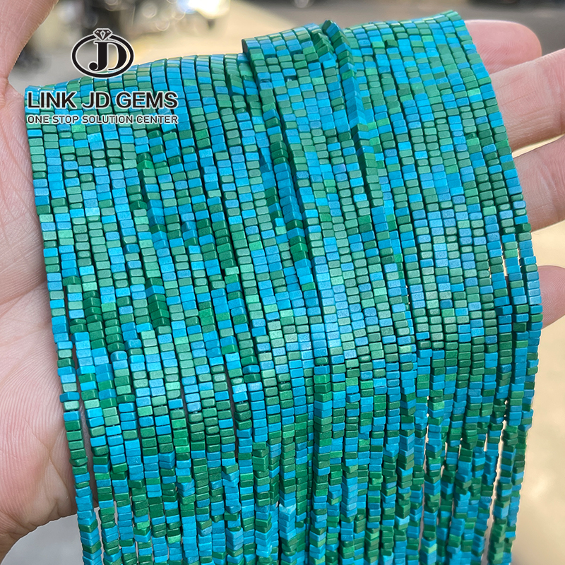 Leading Gemstone Beads Manufacturer Synthetic Turquoise Square Beads ...