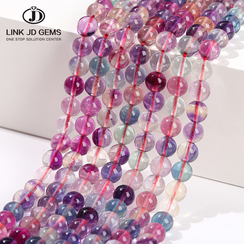 Leading Gemstone Beads Manufacturer 5A Natural Fluorite Beads For ...